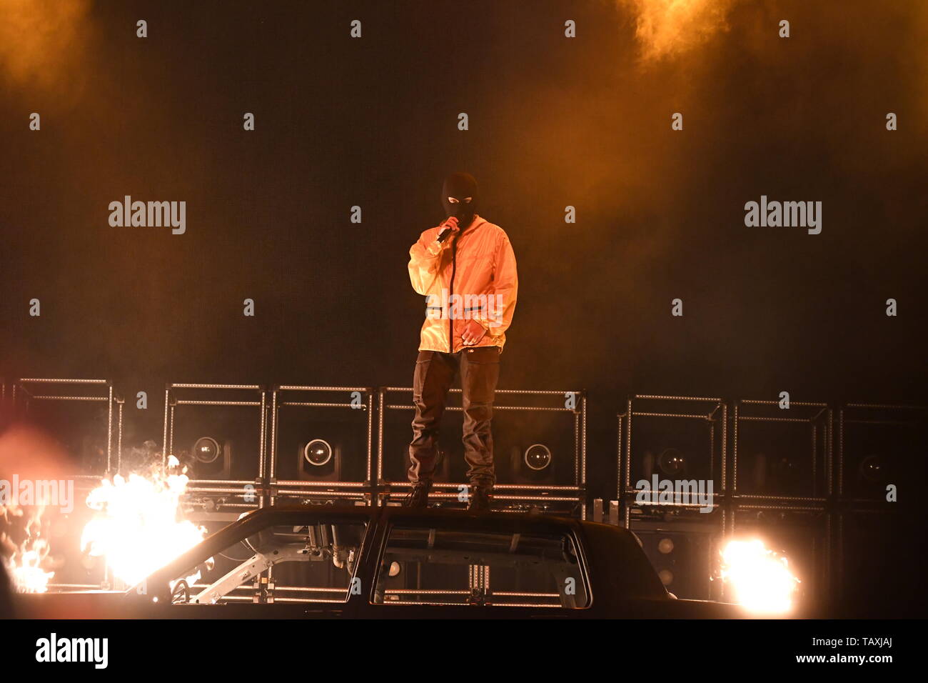 Singer, songwriter and guitarist Tyler Joseph is shown performing on ...