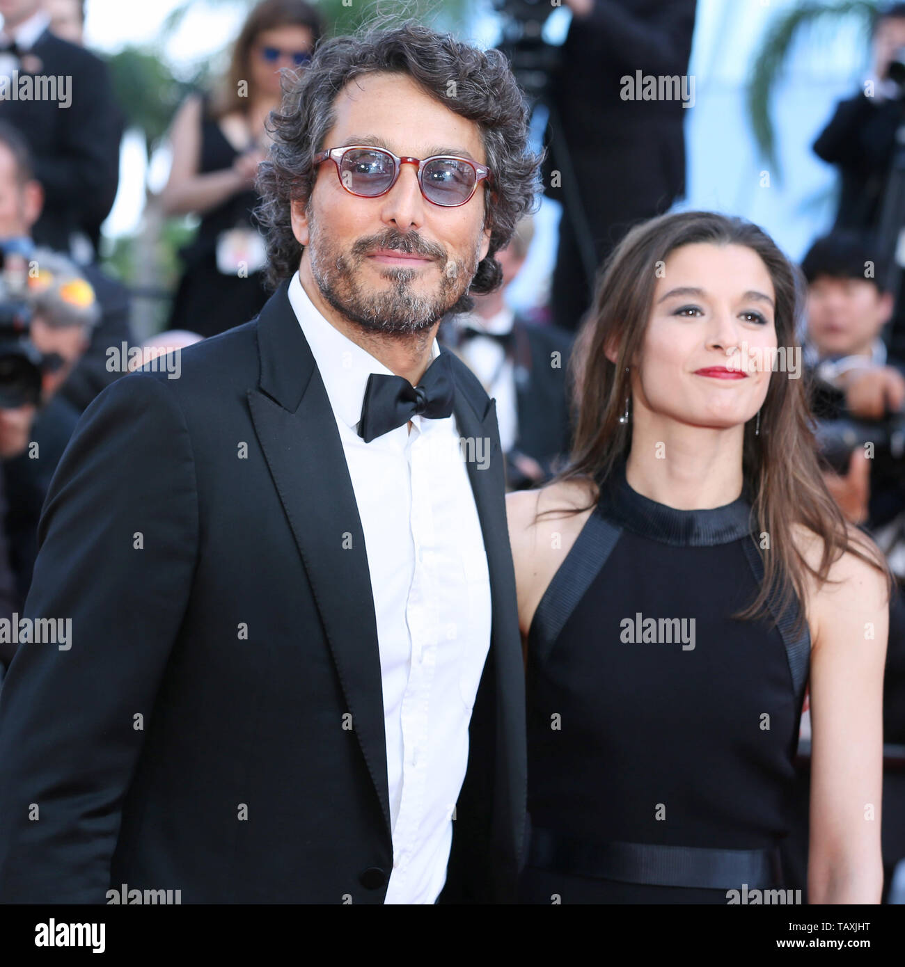 CANNES, FRANCE - MAY 25: Vincent Elbaz and Fanny Conquy attend the ...