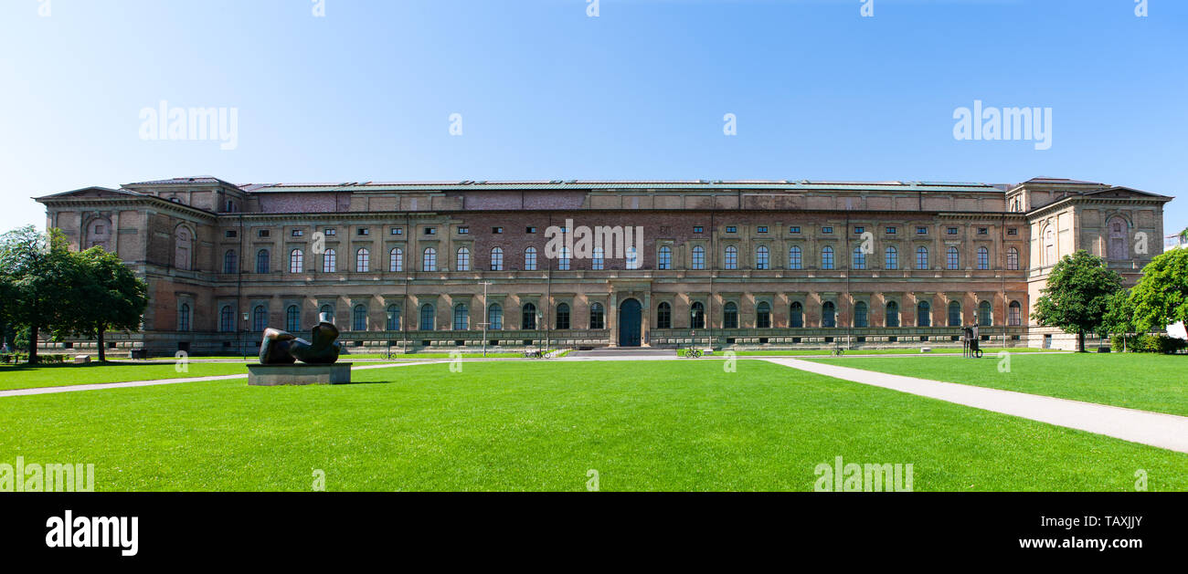 Alte Pinakothek building architecture, Munich, Germany. The old Art ...