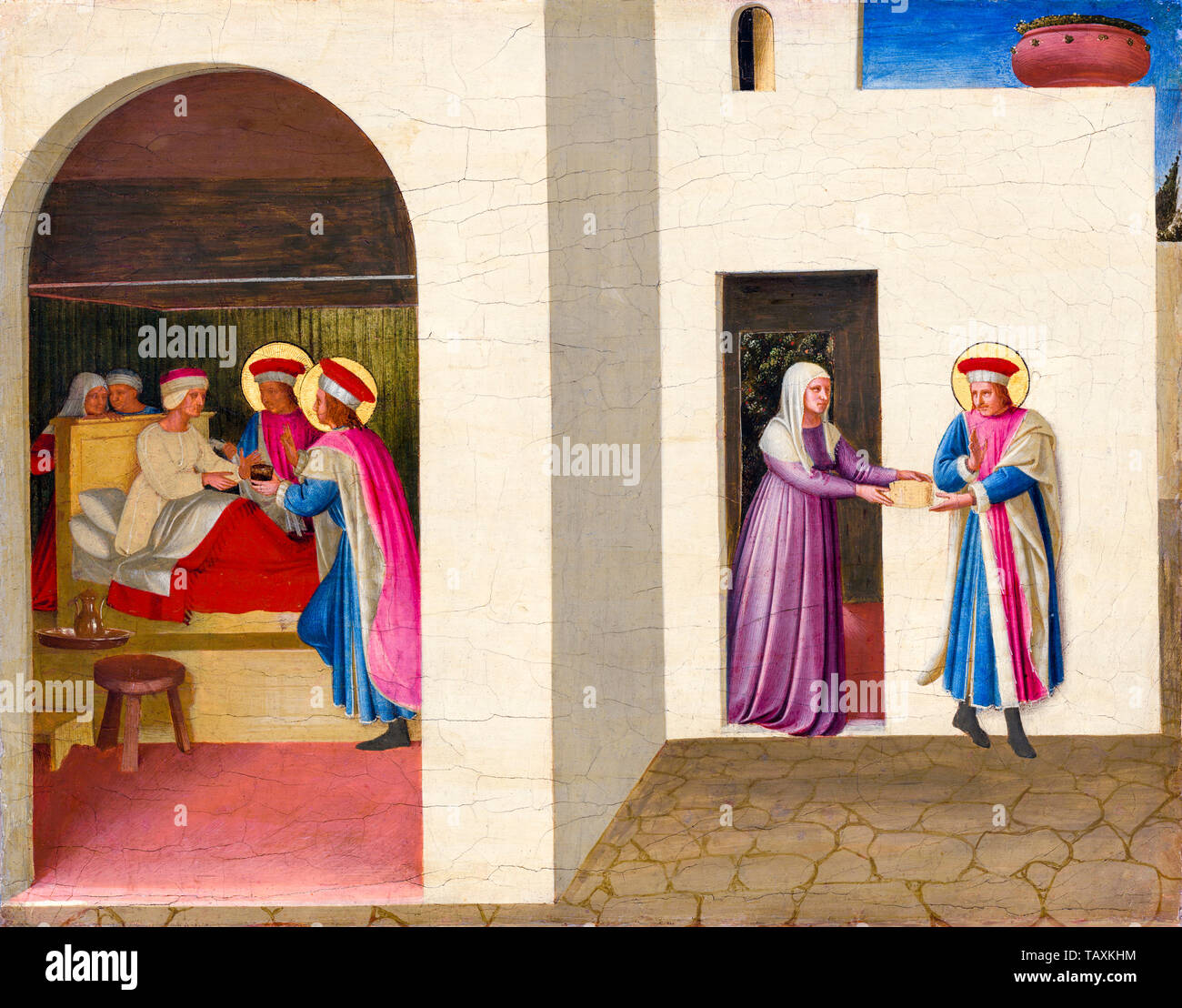 Fra Angelico, The Healing of Palladia by Saint Cosmas and Saint Damian ...