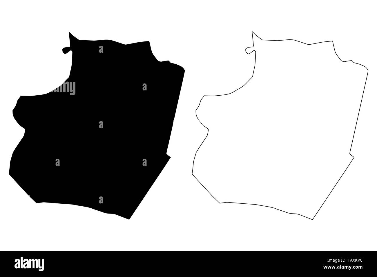 Raqqa Governorate (Governorates of Syria, Syrian Arab Republic) map ...