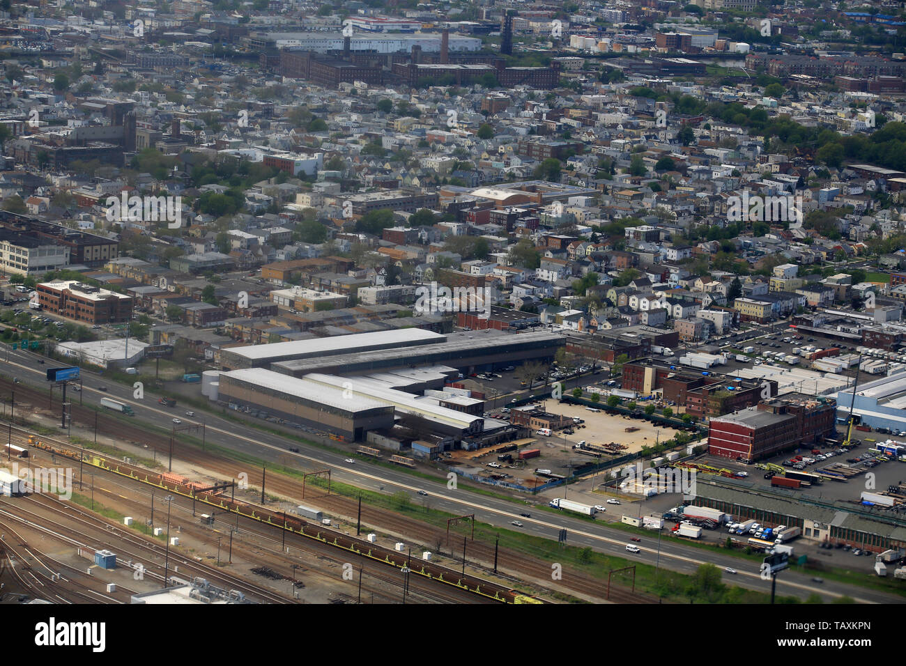 NEW JERSEY NEWARK AERIAL VIEW Stock Photo - Alamy