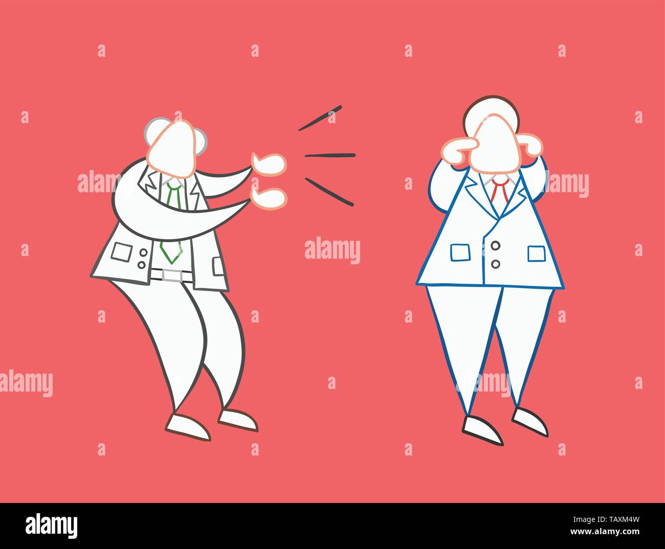 Yelling Background Stock Vector Images - Alamy
