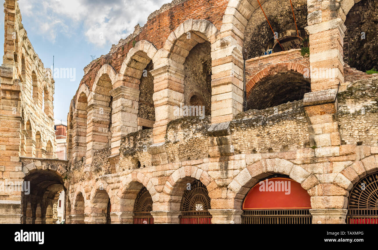 Stunning view of the amazing Verona Arena in Italy Stock Photo - Alamy