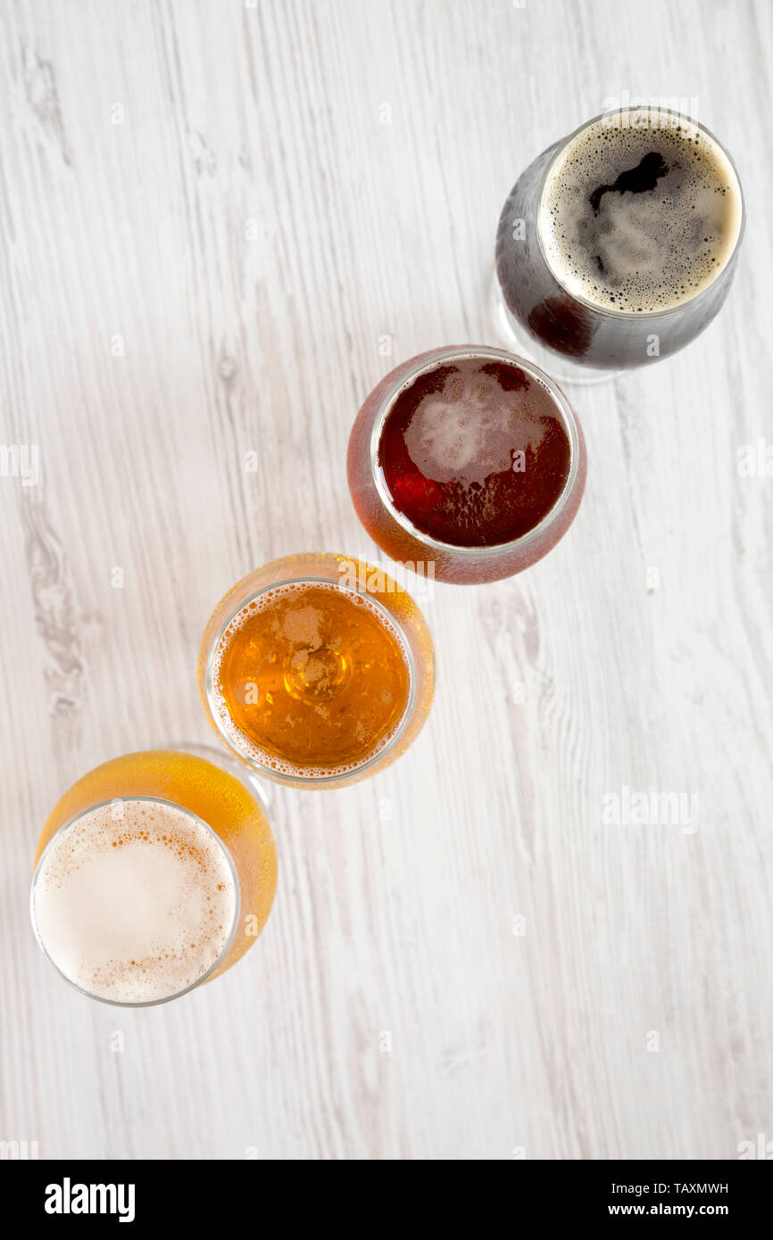 Beer flight on white hi-res stock photography and images - Alamy