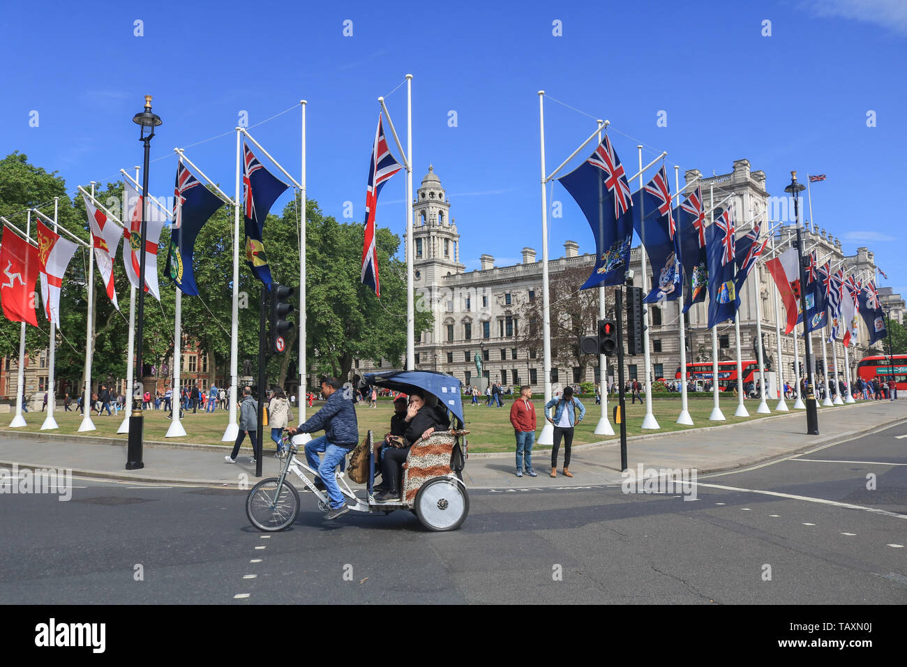 Flags parliament square hi-res stock photography and images - Alamy
