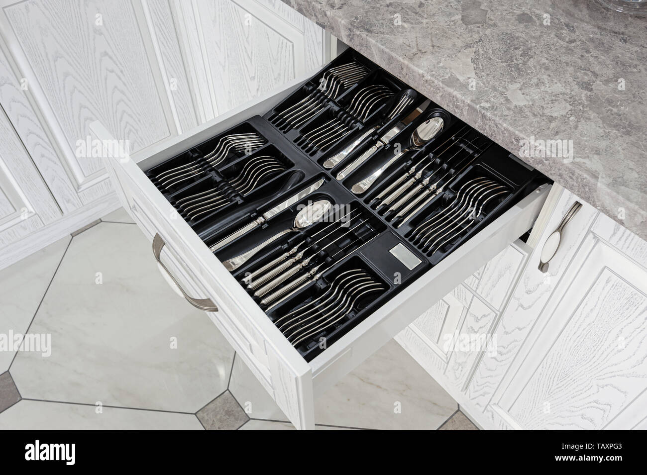 Silverware Drawer High Resolution Stock Photography and Images - Alamy