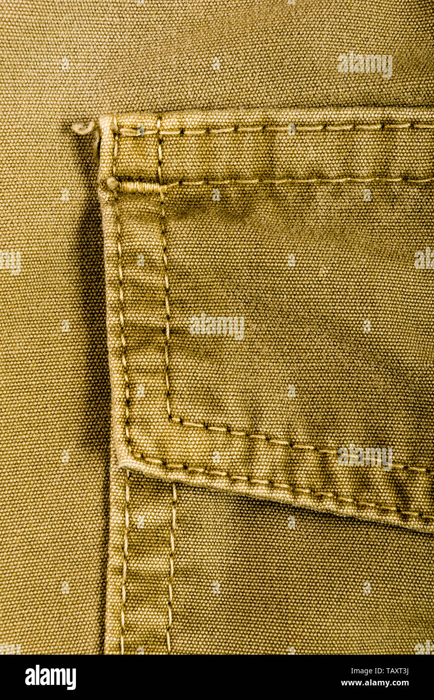 clothing items washed cotton fabric texture with seams, clasps, buttons ...