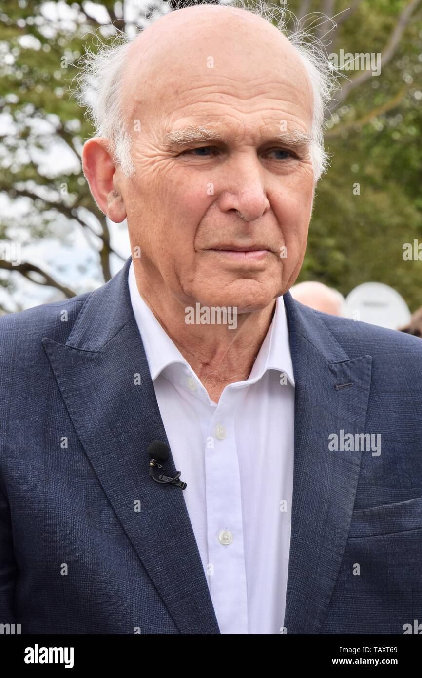 Vince Cable was joined by activists and the party's three new MEPs for ...