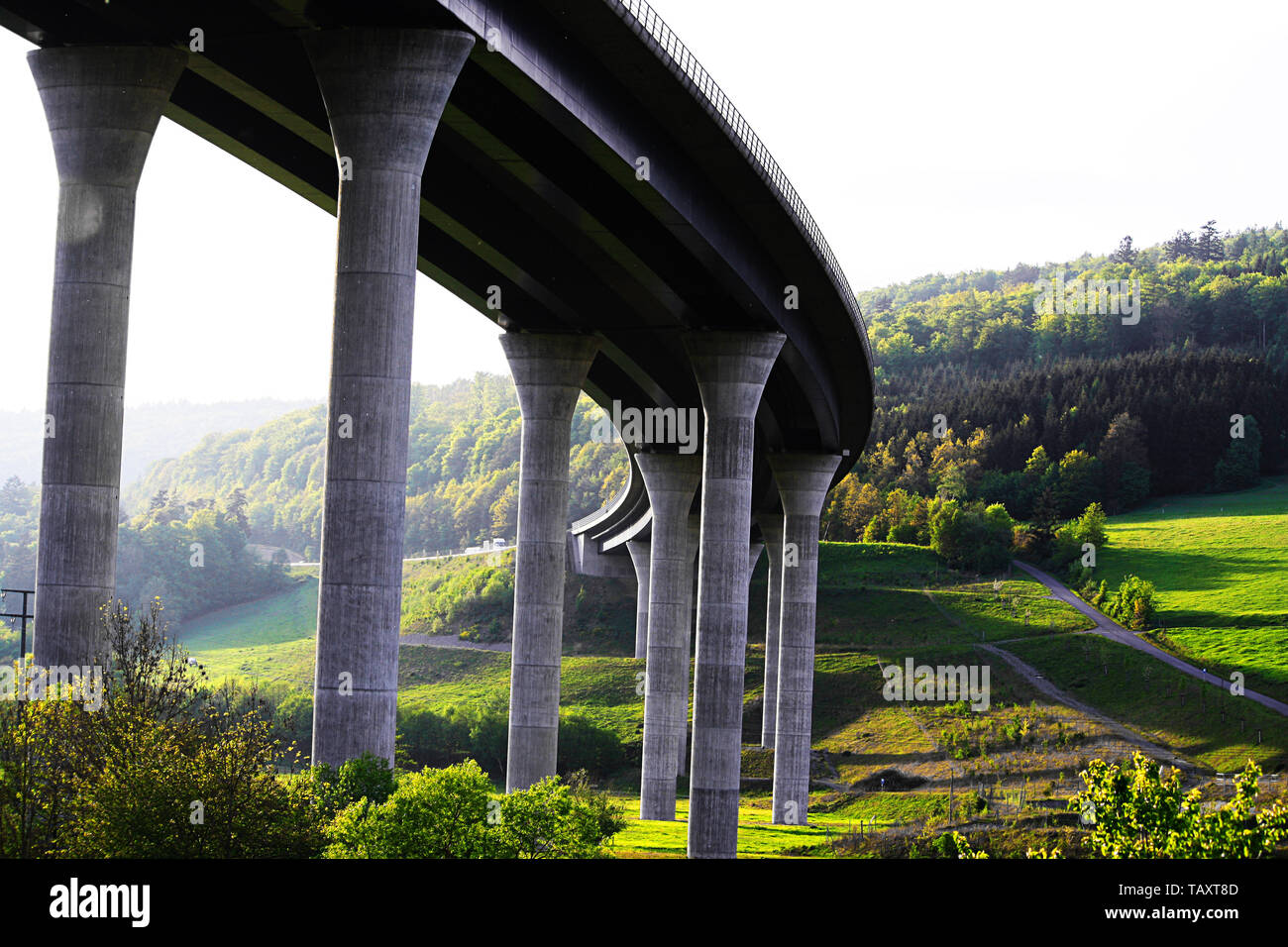 New built highway bridge in Bavaria, Germany Stock Photo - Alamy