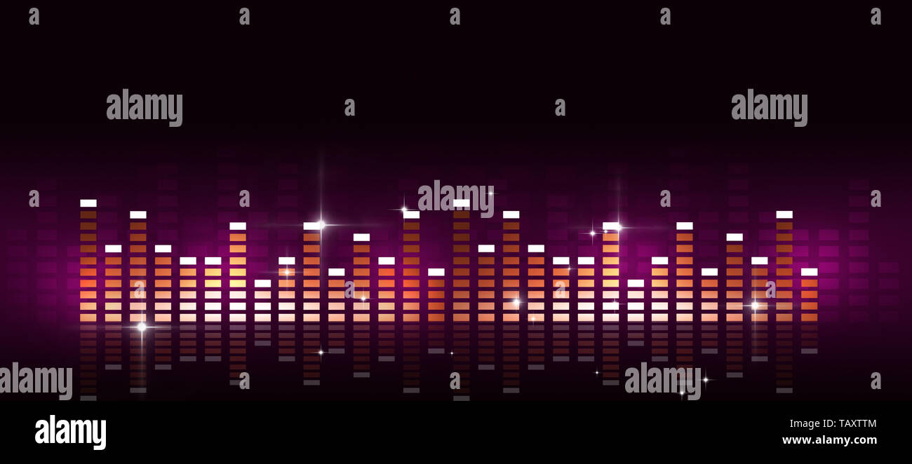 music equalizer multicolor bright banner for loud party events Stock ...