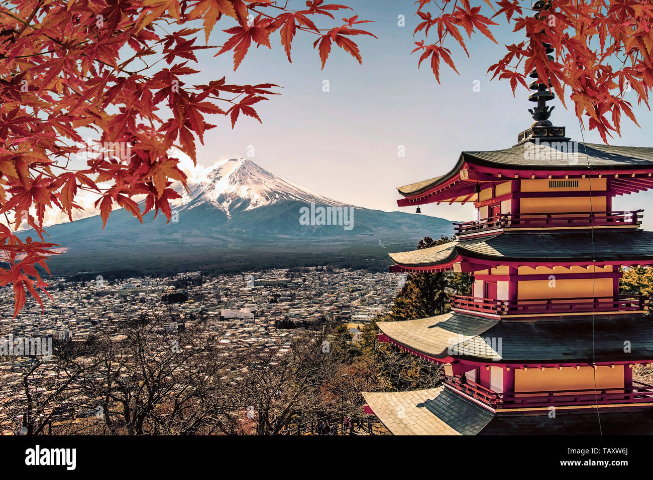 Japan sunset nature hi-res stock photography and images - Alamy