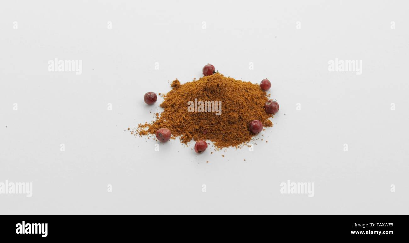 Red pepper powder. Red herbal spice, aromatic seasoning for food ...