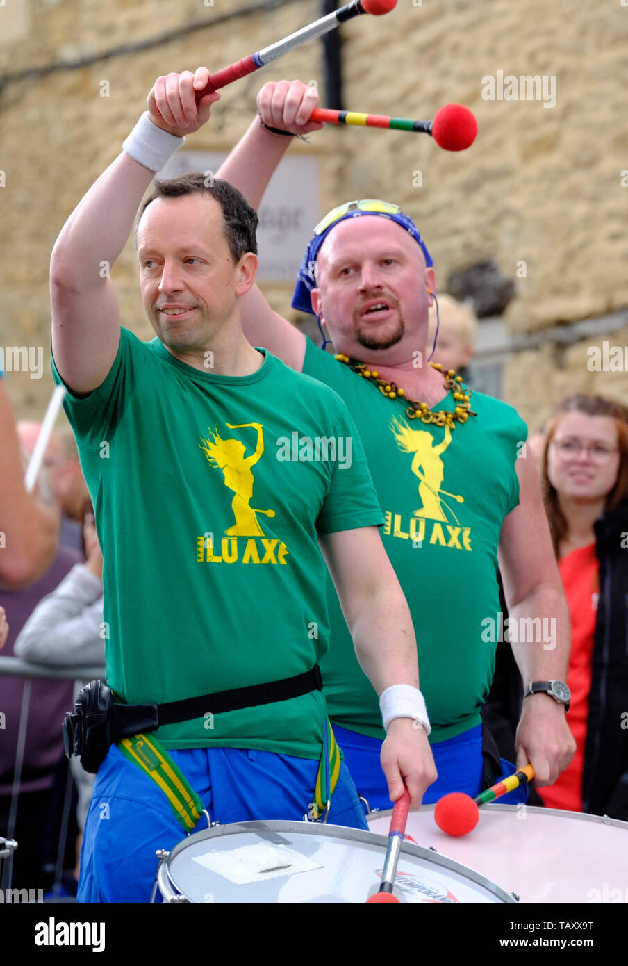 Tetbury Woolsack Races 2019 The Ilu Axe Samba Band of Bristol Stock ...