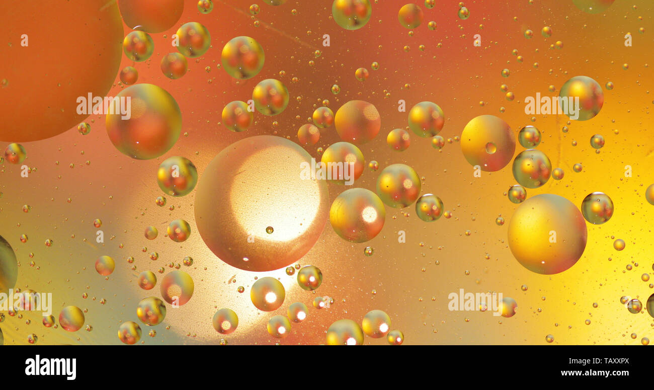 Fantastic structure of colorful bubbles. Abstract colorful paint. Top ...