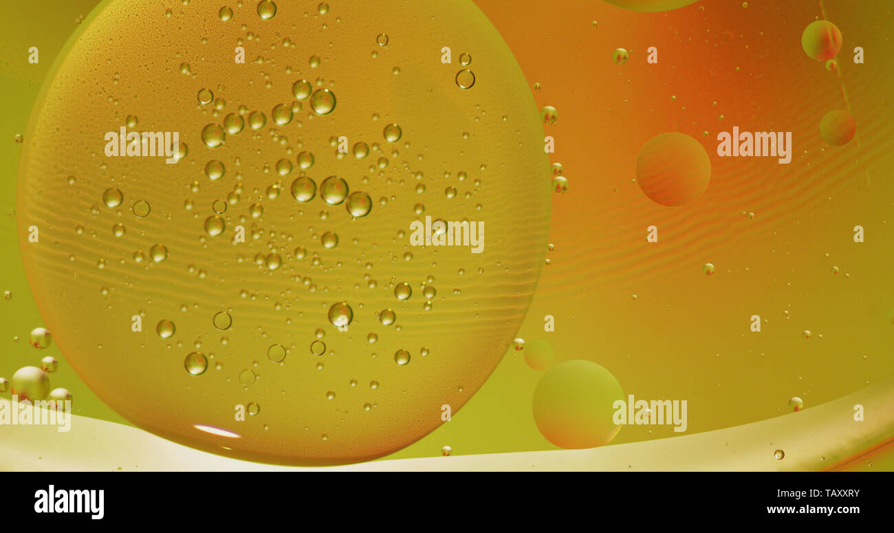 Fantastic structure of colorful bubbles. Abstract colorful paint. Top ...
