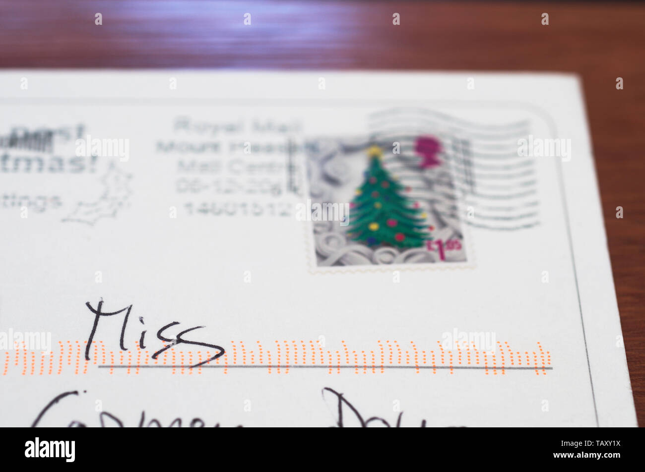 Postcard back hi-res stock photography and images - Alamy