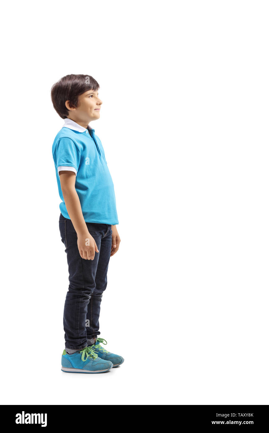 Kid Standing Profile 20.503 Boy Standing Side View Stock Photos,