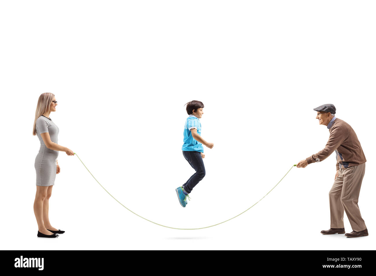 Boy skipping rope hi-res stock photography and images - Alamy