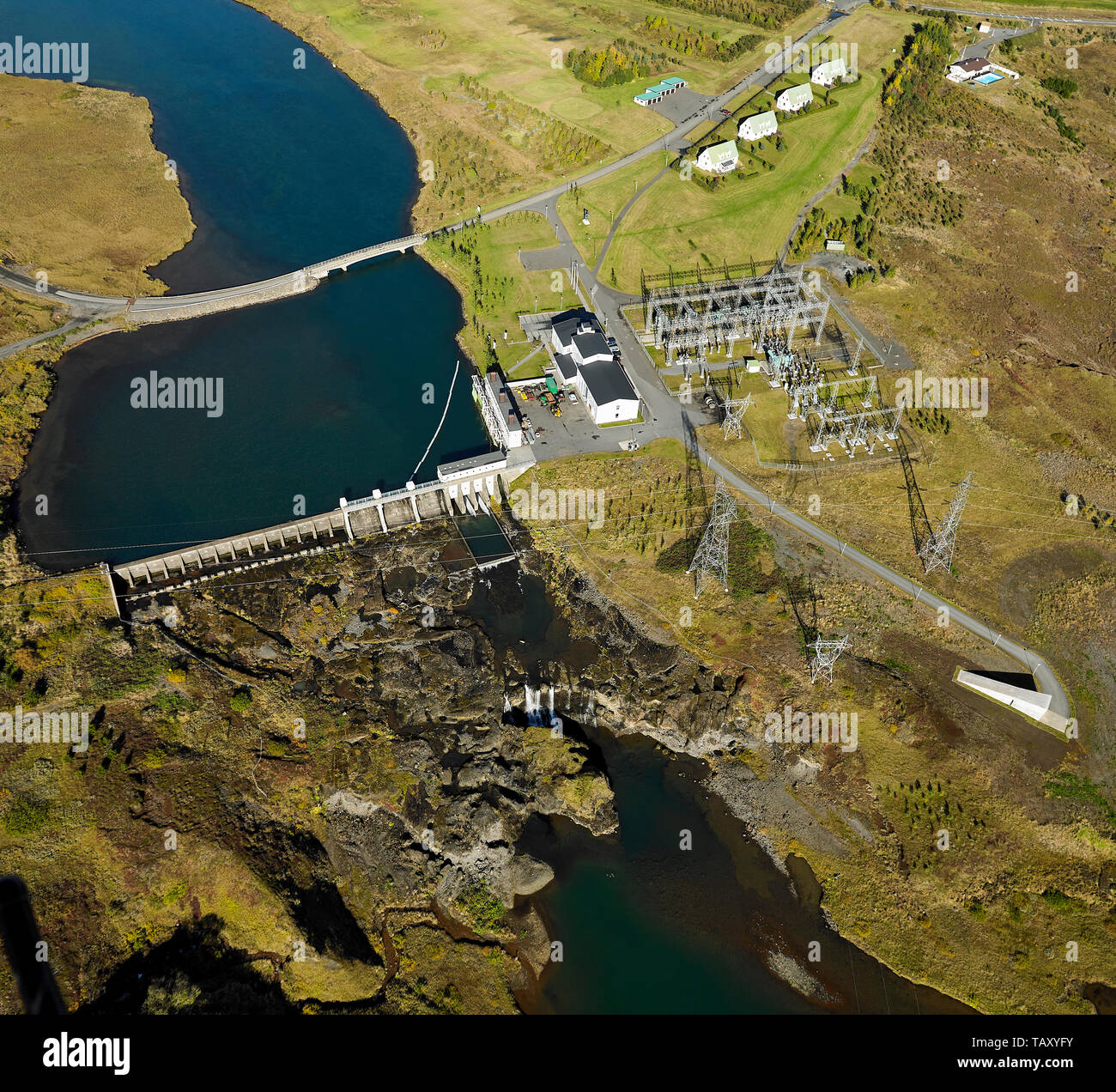 Coastline Sellfoss, South Coast Iceland. This image is shot from a ...