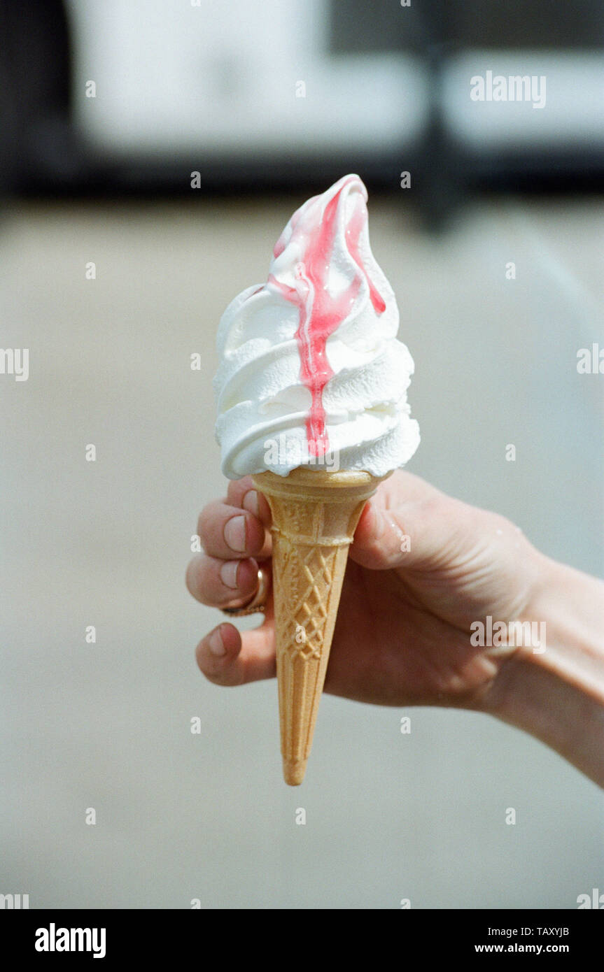 Ice Cream Cone, 18th June 1996 Stock Photo - Alamy