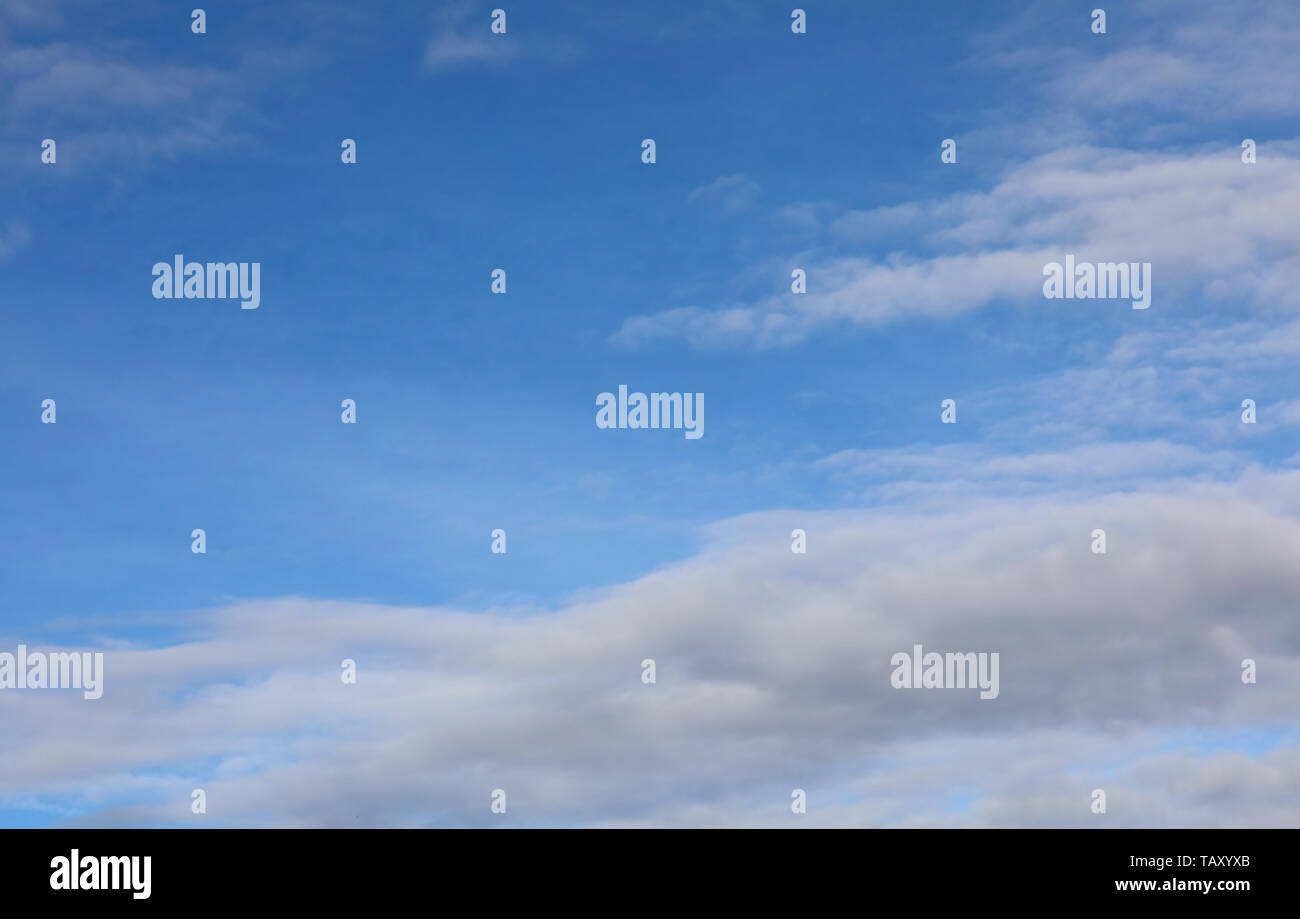 Horizontal background with clouds and blue sky Stock Photo - Alamy
