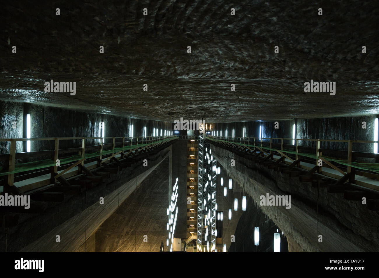 Turda Salt Mine Amusement Park Transylvania Romania Stock Photo - Alamy