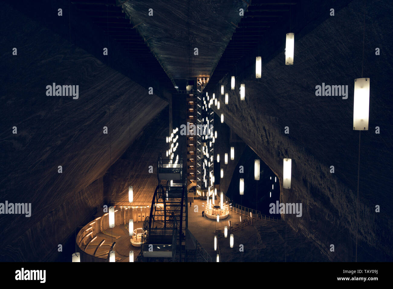 Turda Salt Mine Amusement Park Transylvania Romania Stock Photo - Alamy