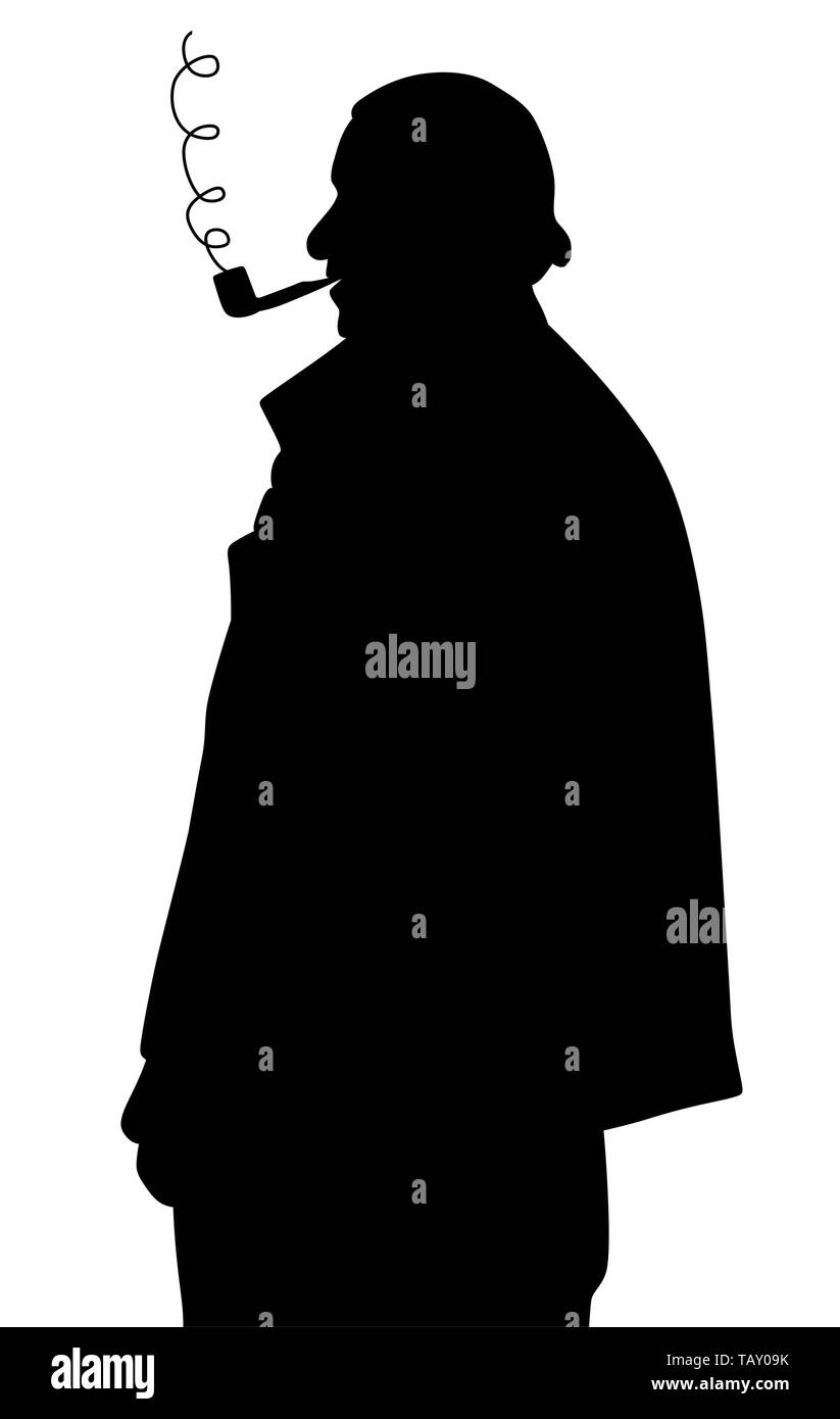 Man smoking pipe Stock Vector Image & Art - Alamy