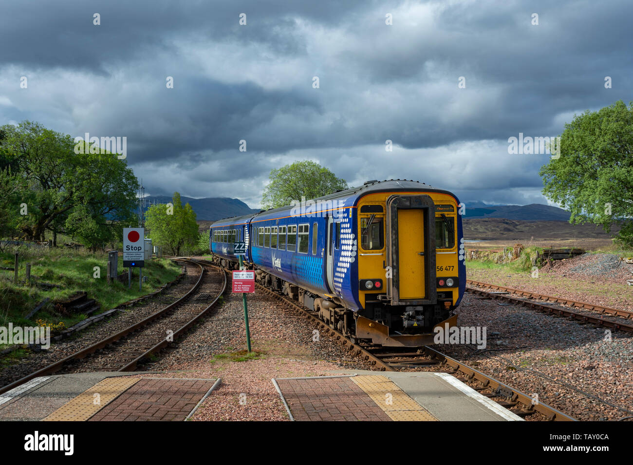 Rannoch Station, Perth and Kinross, Scotland, United Kingdom - One of ...
