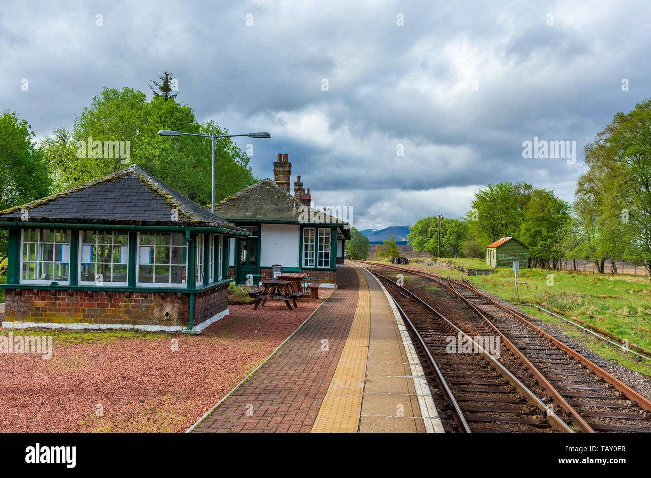 Rannoch Station, Perth and Kinross, Scotland, United Kingdom - One of ...