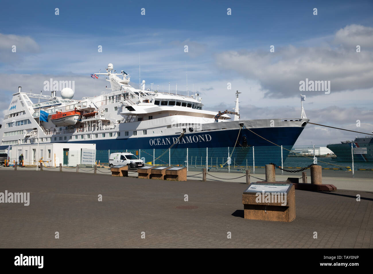 Ocean Diamond moored in Reykjavík, Iceland Ocean Diamond is a cruise ...