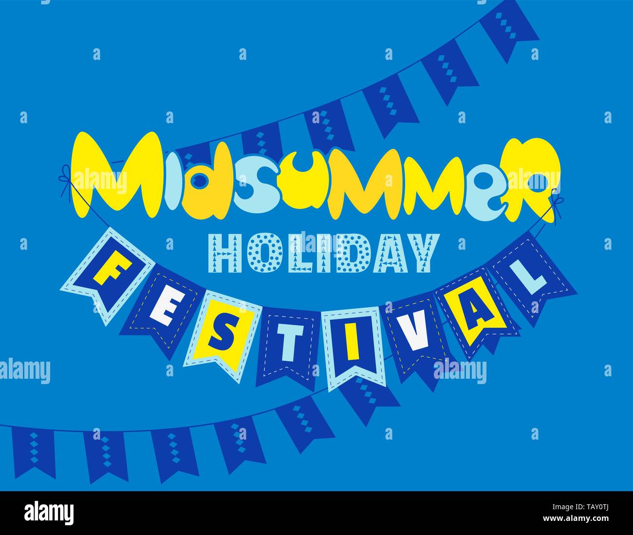 Midsummer holiday festival fancy lettering Stock Vector Image & Art - Alamy