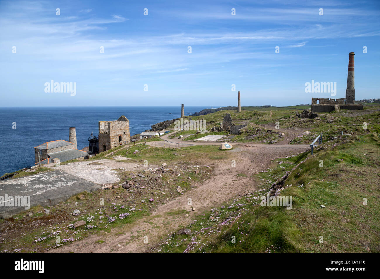 Only cornish beam engine still operated by steam hi-res stock ...