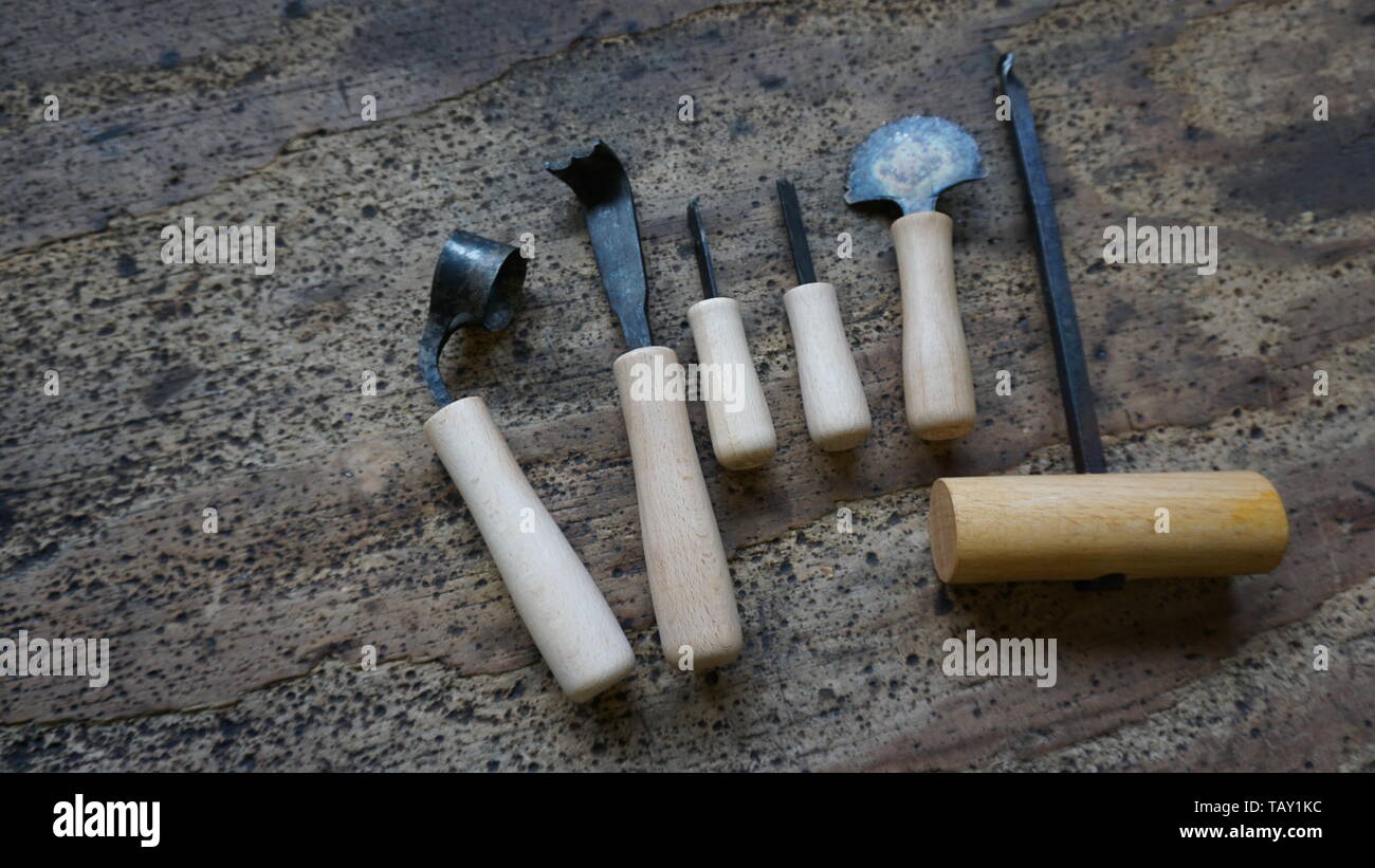 Medieval craftsmen tools hi-res stock photography and images - Alamy