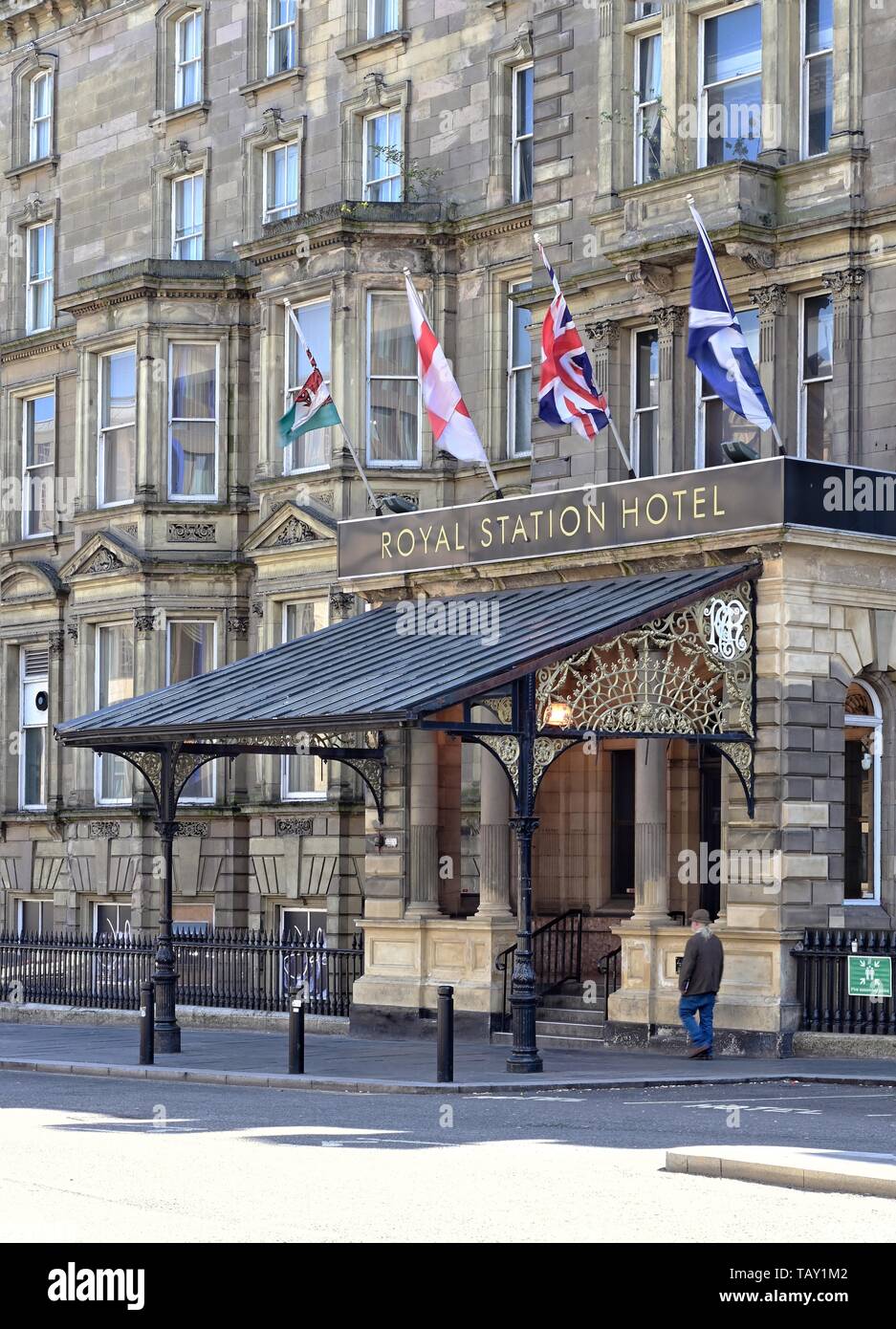 The Royal Station Hotel in Newcastle upon Tyne Stock Photo - Alamy