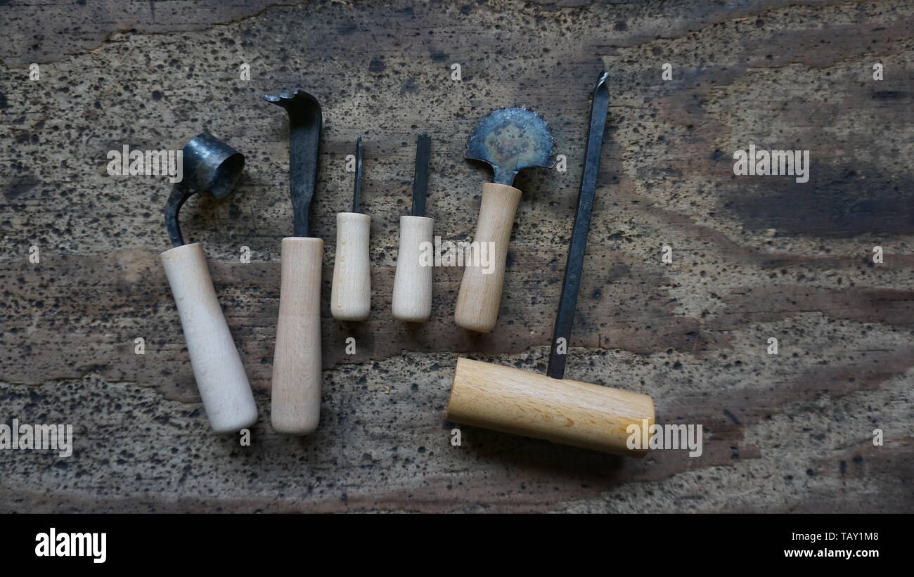 Medieval carpentry tools hi-res stock photography and images - Alamy