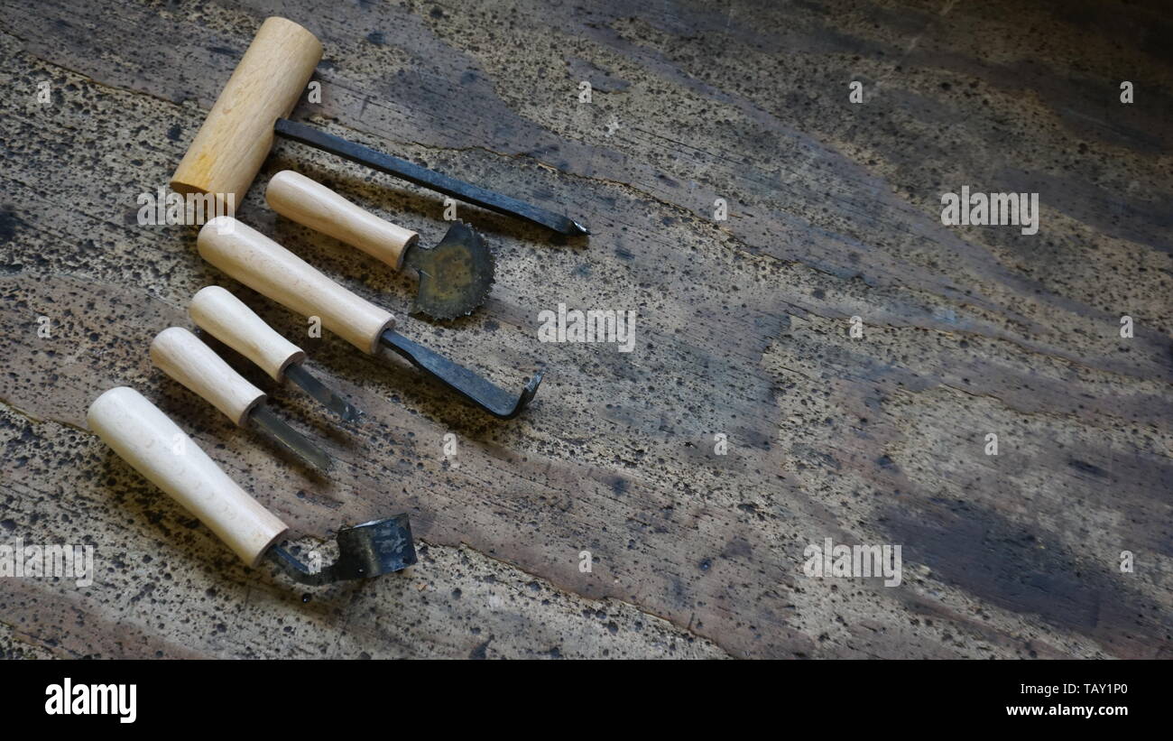 Medieval carpentry tools hi-res stock photography and images - Alamy