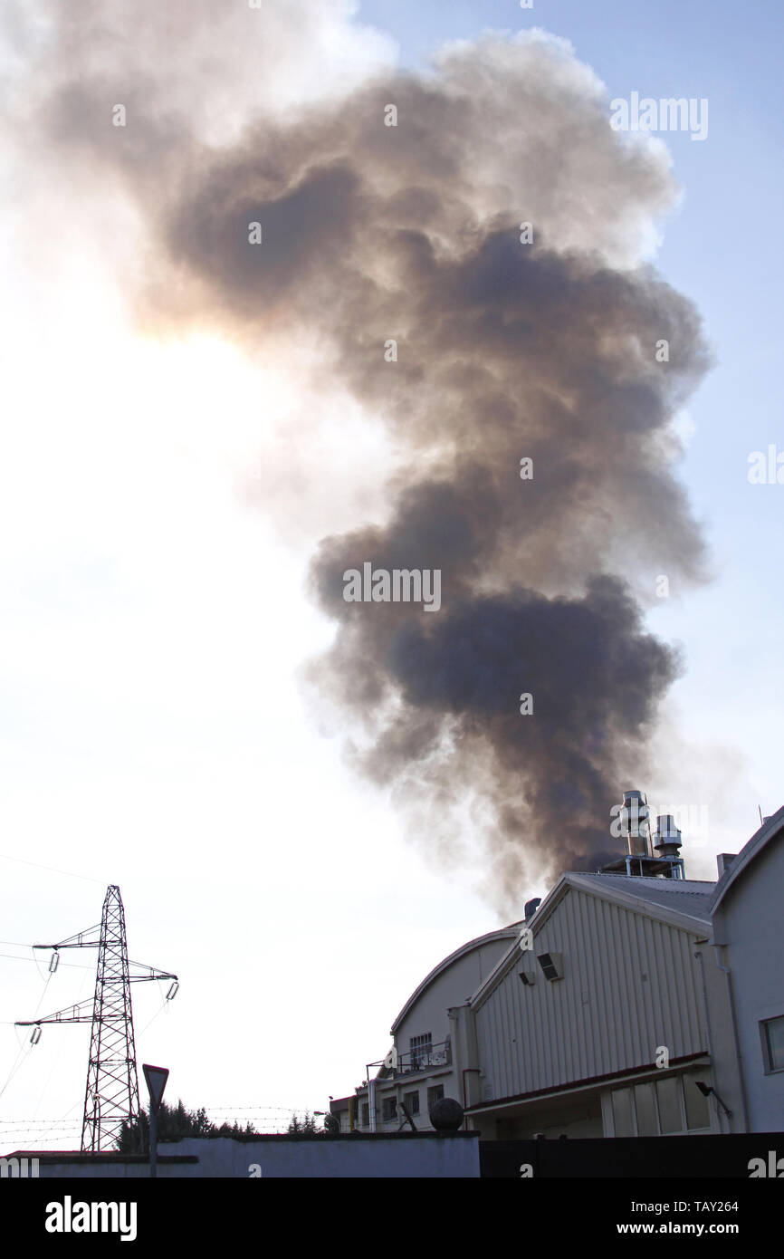 Factory Building Smoke