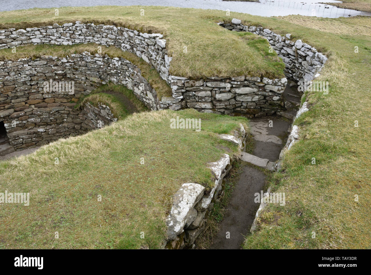 Clickimin Broch, Lerwick, Shetland, Scotland, UK Stock Photo - Alamy