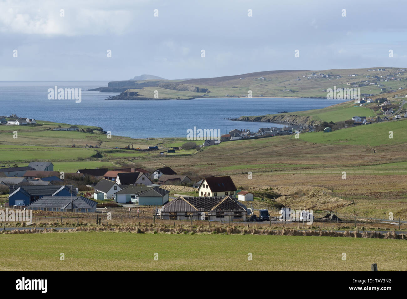 Bigton and St. Ninian's Bay, Shetland, Scotland, UK Stock Photo - Alamy