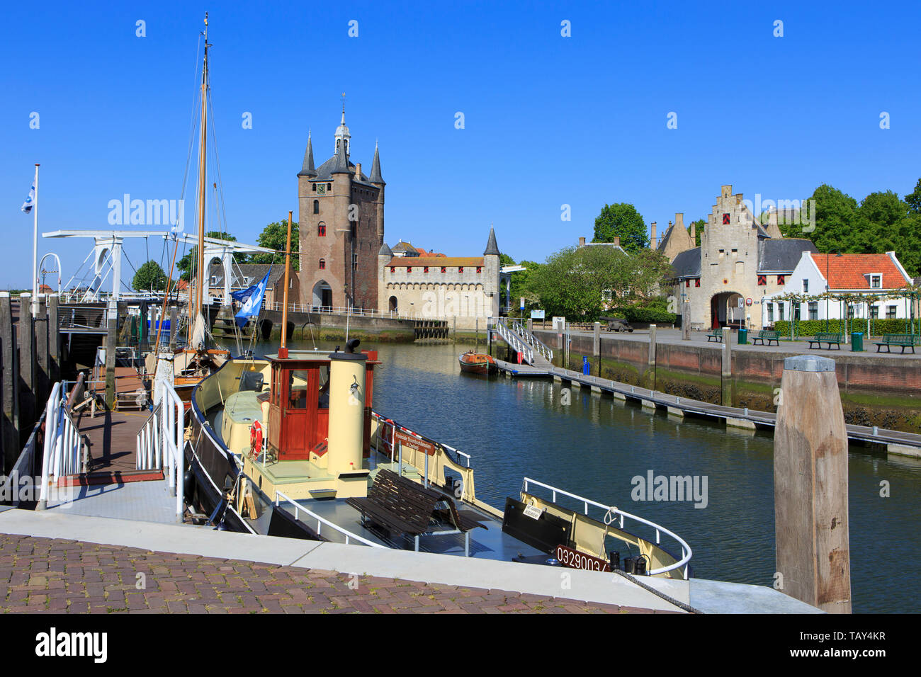 The Old Town with its 15th-century medieval entrance gates and Old ...