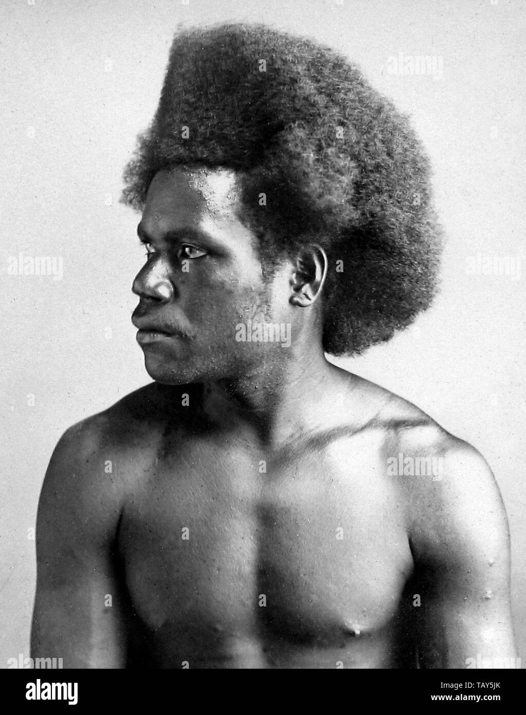 A Fiji Chief Stock Photo - Alamy