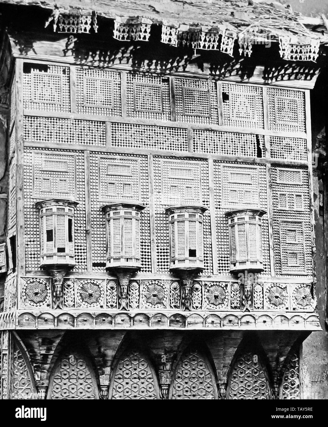 Latticed window Black and White Stock Photos & Images - Alamy