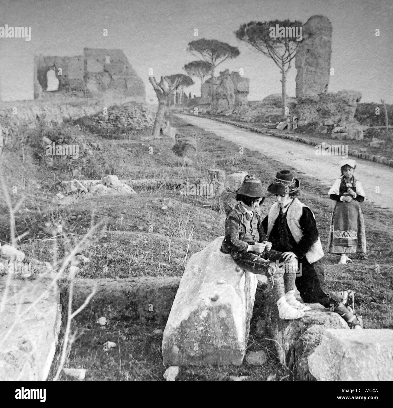 Appian way rome hi-res stock photography and images - Alamy