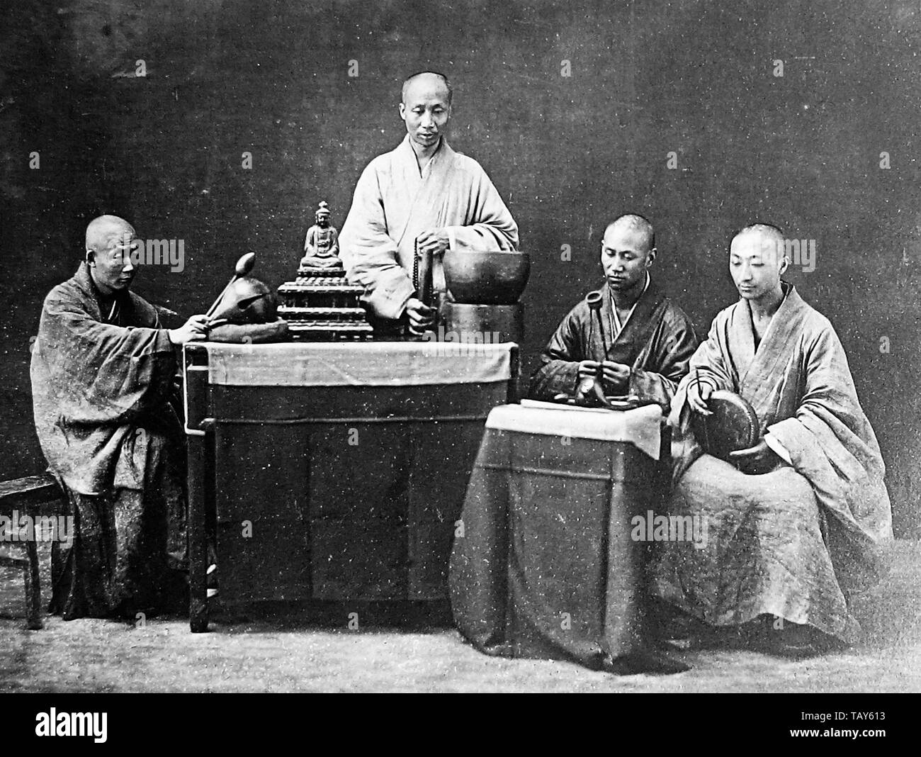 Buddhist Priests, China Stock Photo - Alamy