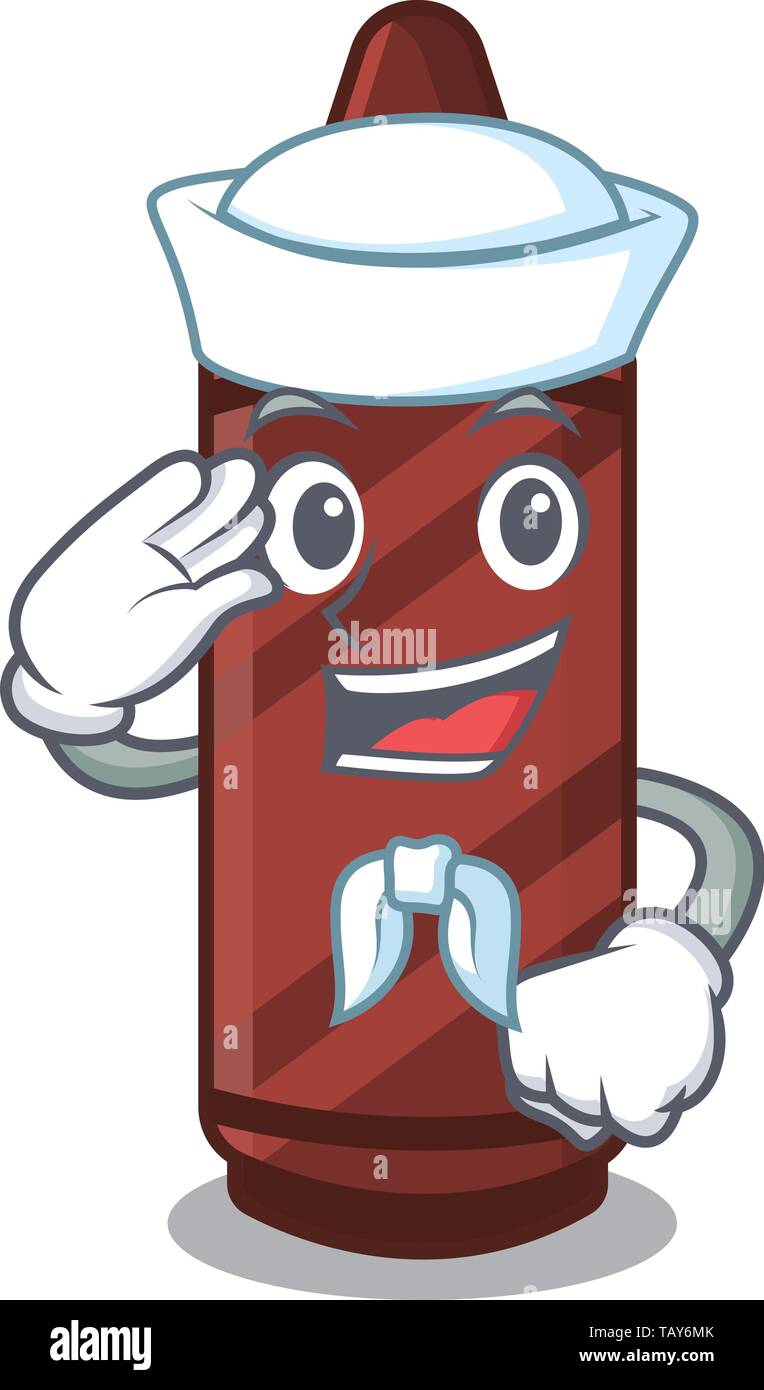 Sailor brown crayon above a character book Stock Vector Image & Art - Alamy