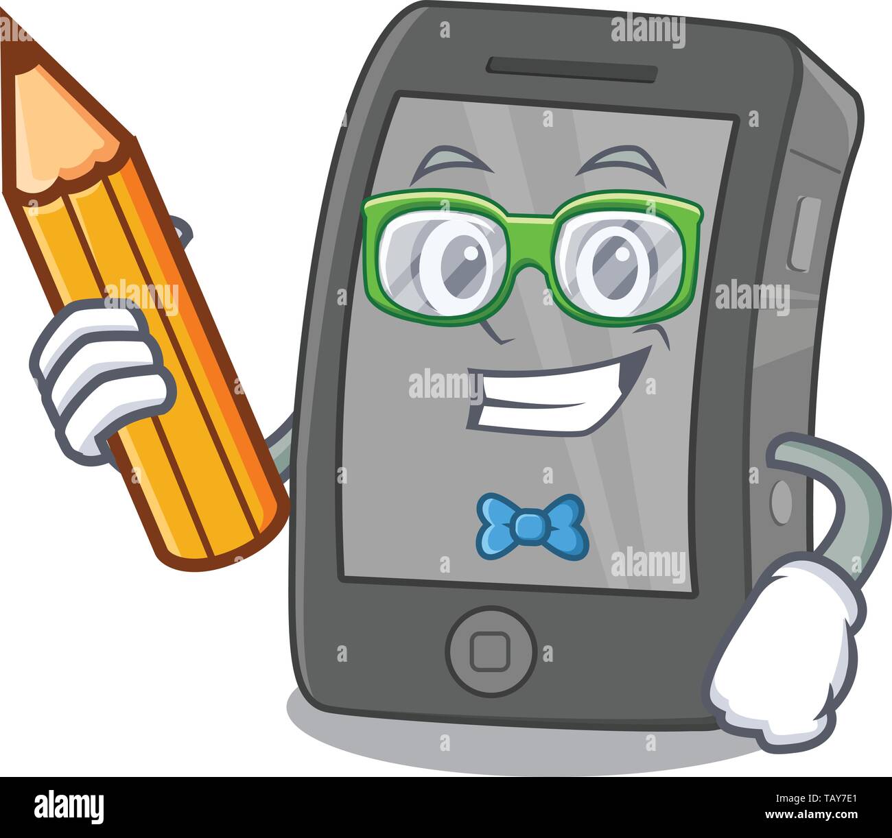 Student ipad isolated with in the character Stock Vector Image & Art ...