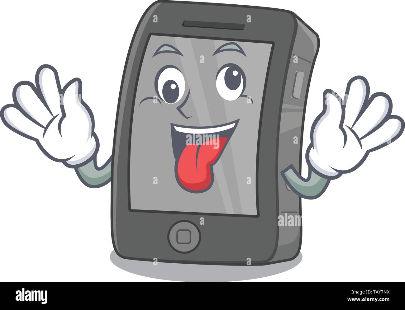 Crazy ipad in the a cartoon shape Stock Vector Image & Art - Alamy