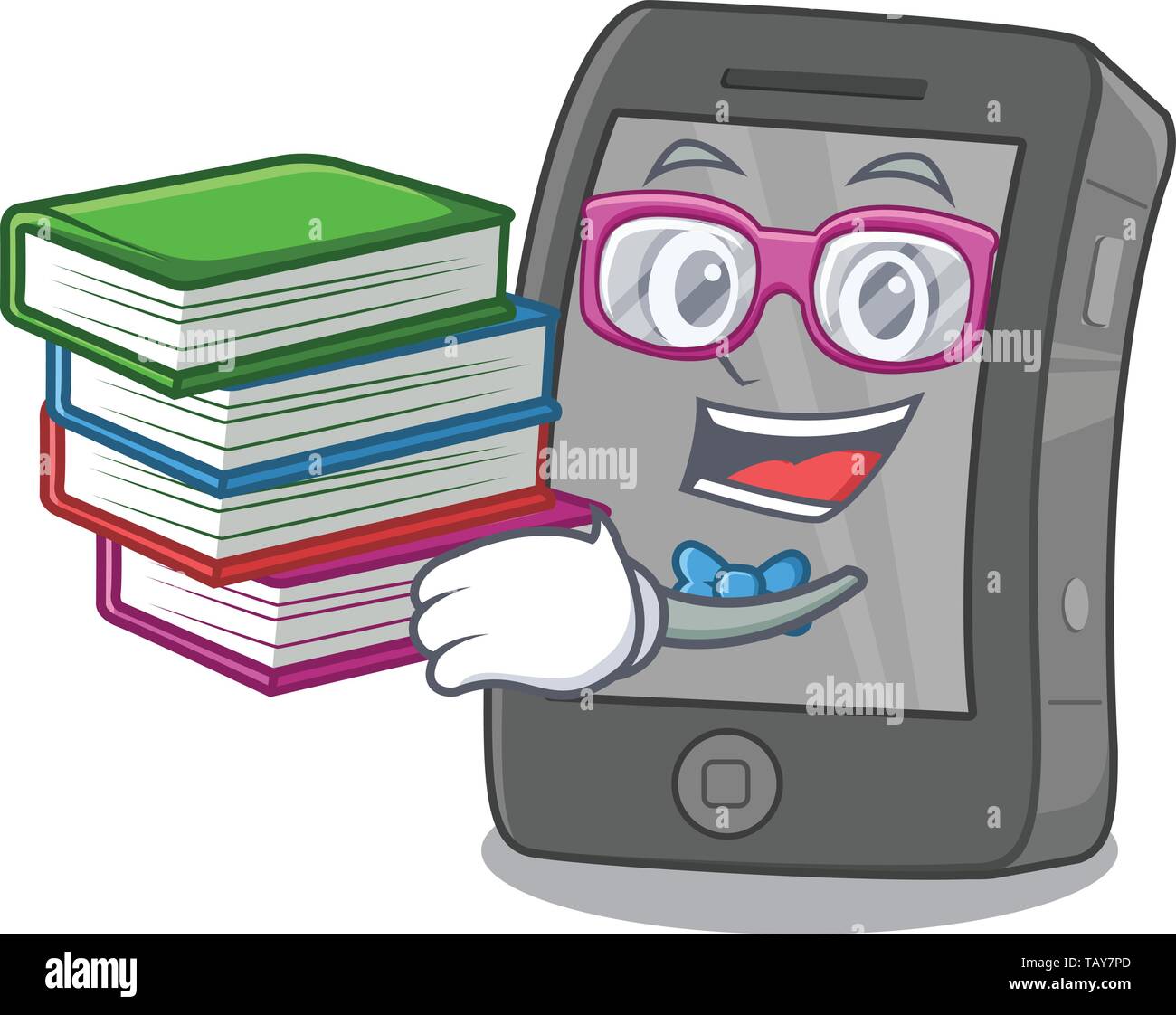 Student with touch screen computer Stock Vector Images - Alamy